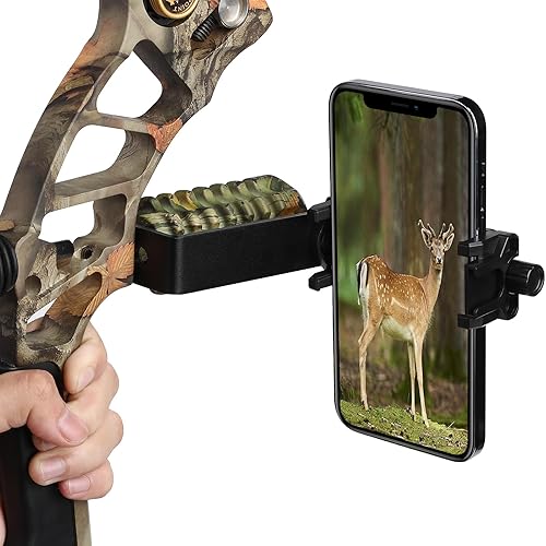 LEANPRO Phone Holder for Compound Bow Phone Mount Holder Arrow Bracket ...