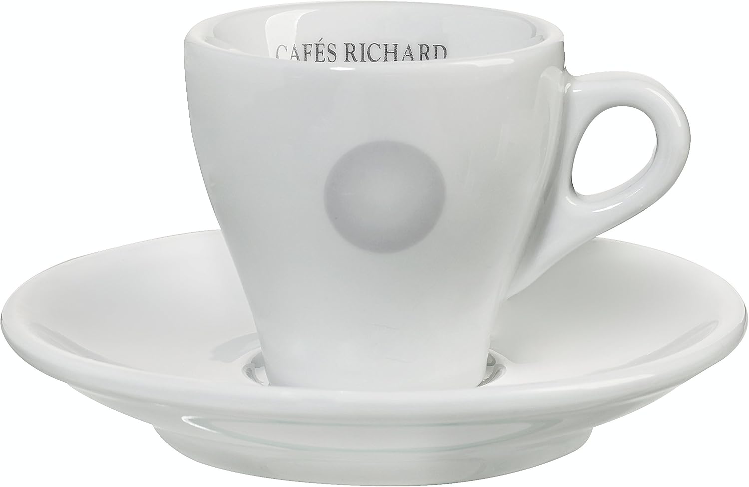 6x Cafes Richard Perle Noire Espresso Cups Set white: Amazon.co.uk: Grocery