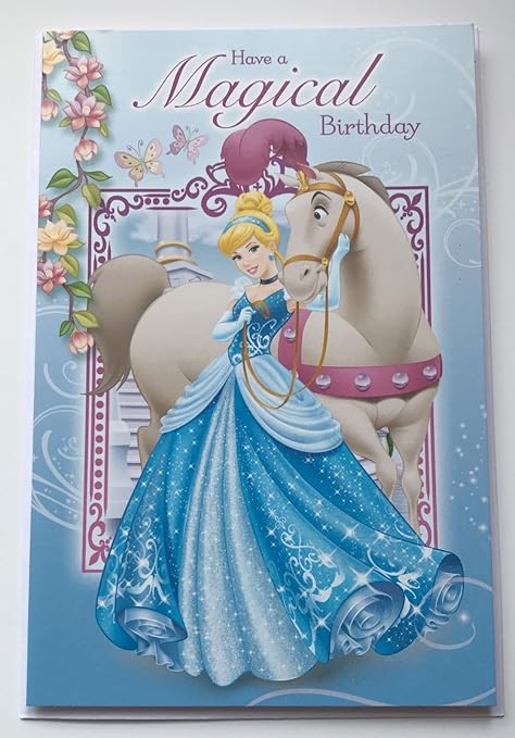 Disney princess Cinderella have a magical birthday card: Amazon.co.uk ...