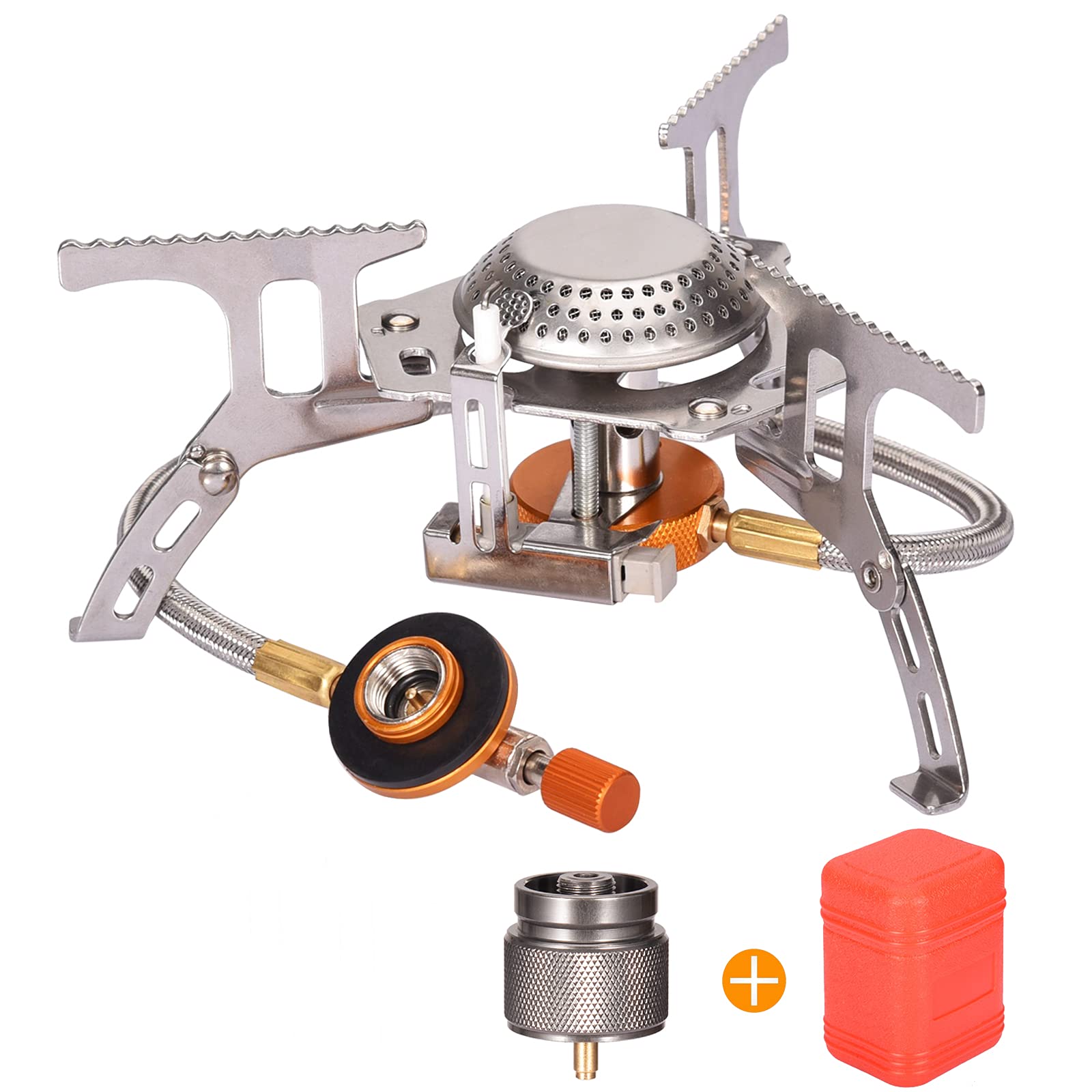 Mua Portable Camping Gas Stove with 1LB Propane Tank Adapter, Foldable ...