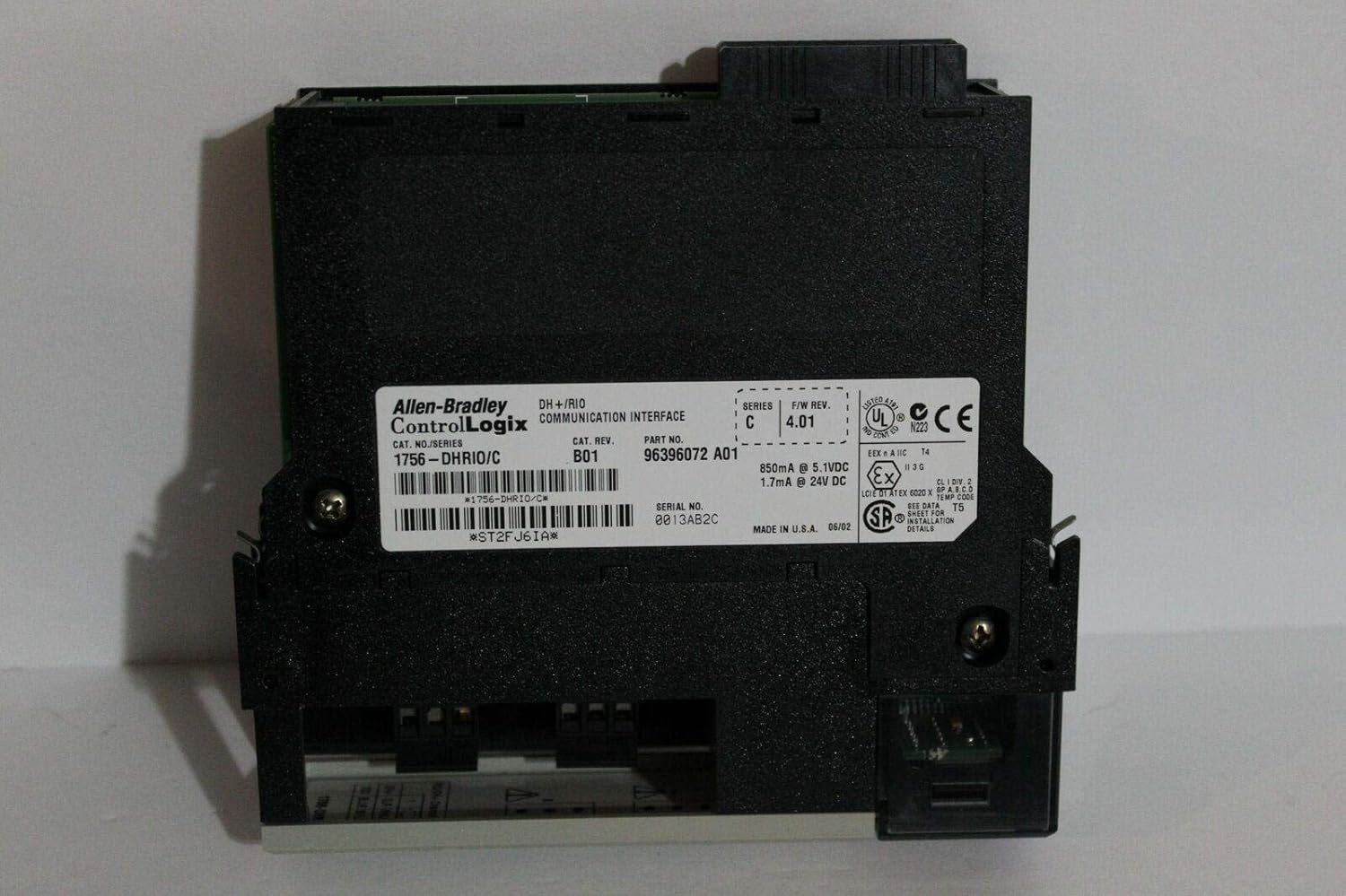 Allen Bradley 1756-Dhrio Series C Controllogix Dh+/Rio Communication ...