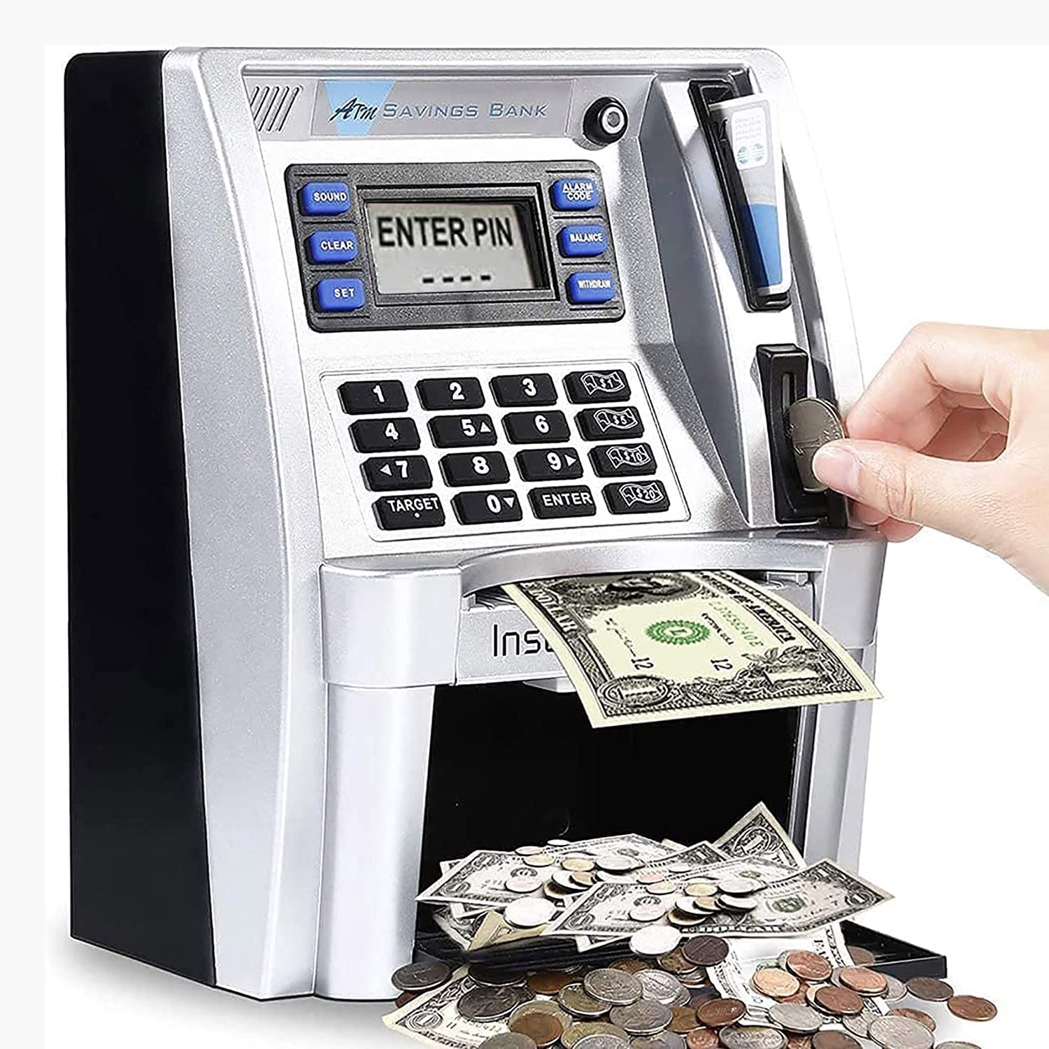 **NO INSTRUCTIONS**EOBTAIN ATM Piggy Bank for Kids ATM Savings Bank for ...
