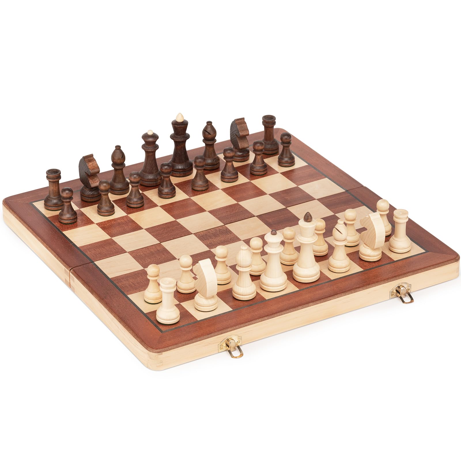 Mua Lingle 15" Wooden Folding Chess Set / King High 3" - Maho Inlay ...