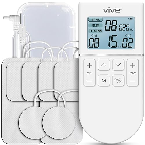 Vive 50 Mode TENS Machine for Pain Relief Therapy - EMS & Tens Muscle ...