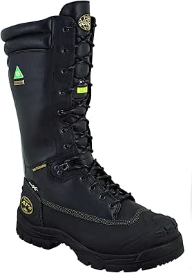 Amazon.com | Oliver Boots Men's 14" Lace Up Black Leather Mining Boot ...