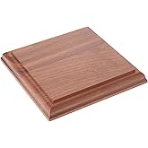 Amazon.com: Plymor Solid Walnut Rectangular Wood Display Base with Ogee ...