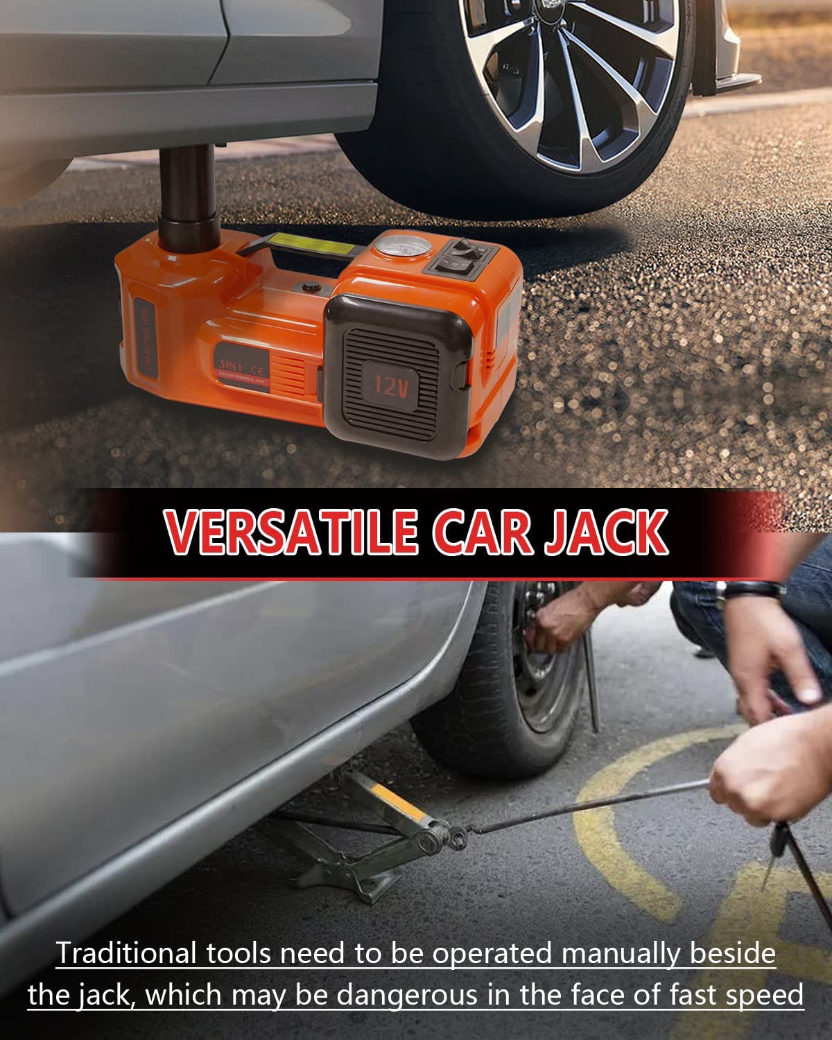 Mua Electric Car Jack Kit 5Ton 12V Hydraulic Car Jack with Electric ...