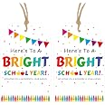 Amazon.com: Back to School Gift Tags - Anwyll 50Pcs First Day of ...
