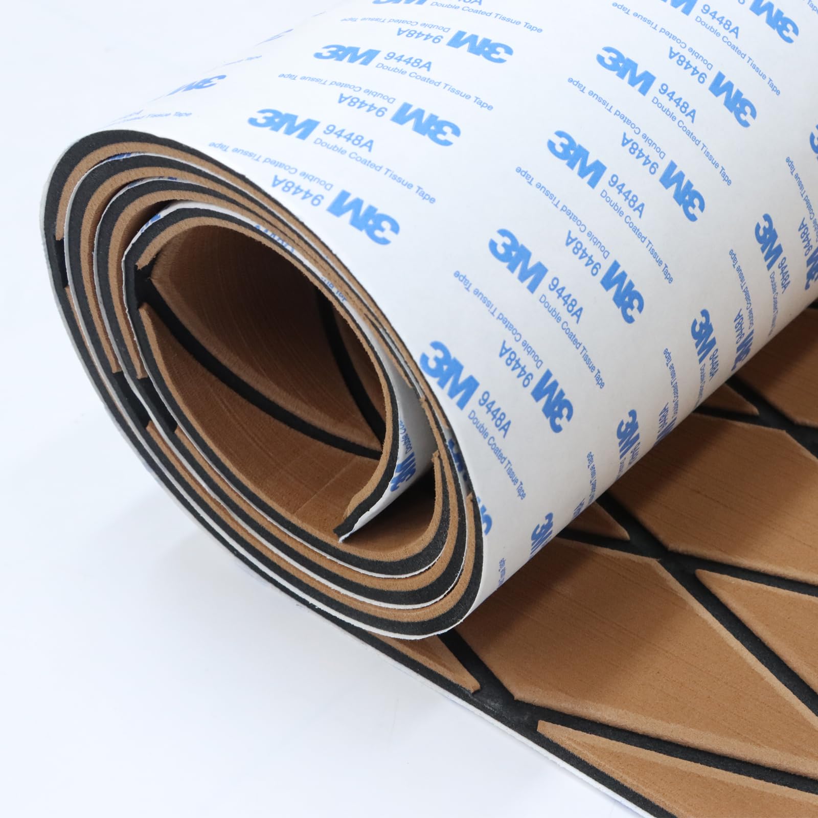 HXBYX EVA Foam Boat Flooring with 3M Adhesive Backing 6mm Thick Diamond ...