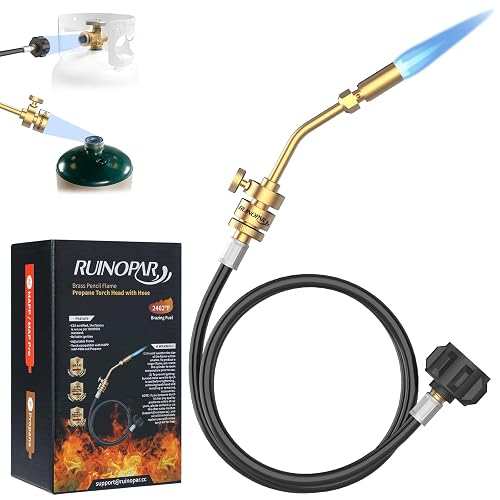 Propane Torch Head, Mapp Map Gas Torch Kit, Solid Brass Soldering Torch ...