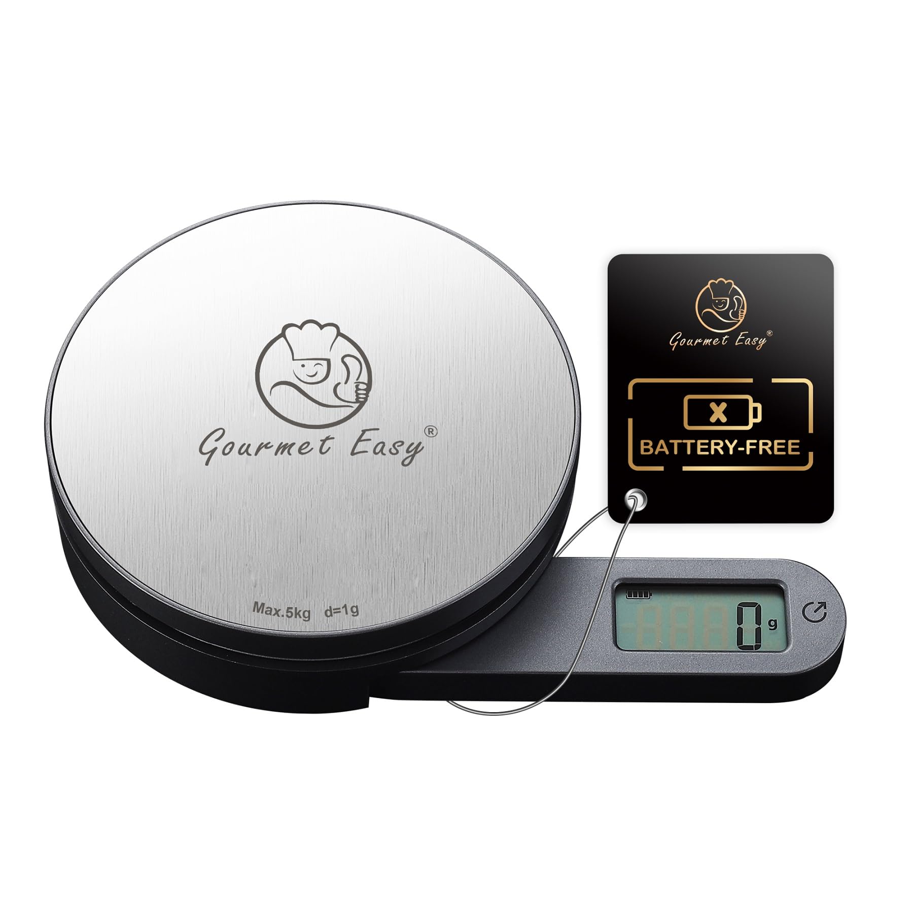 Mua Gourmet Easy Dynamo Food Scale for Kitchen, Battery-Free Technology ...