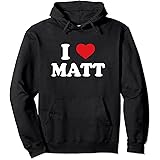 Amazon.com: I Love Matt I Heart Matt Ik Hou Van Matt T-Shirt : Clothing ...