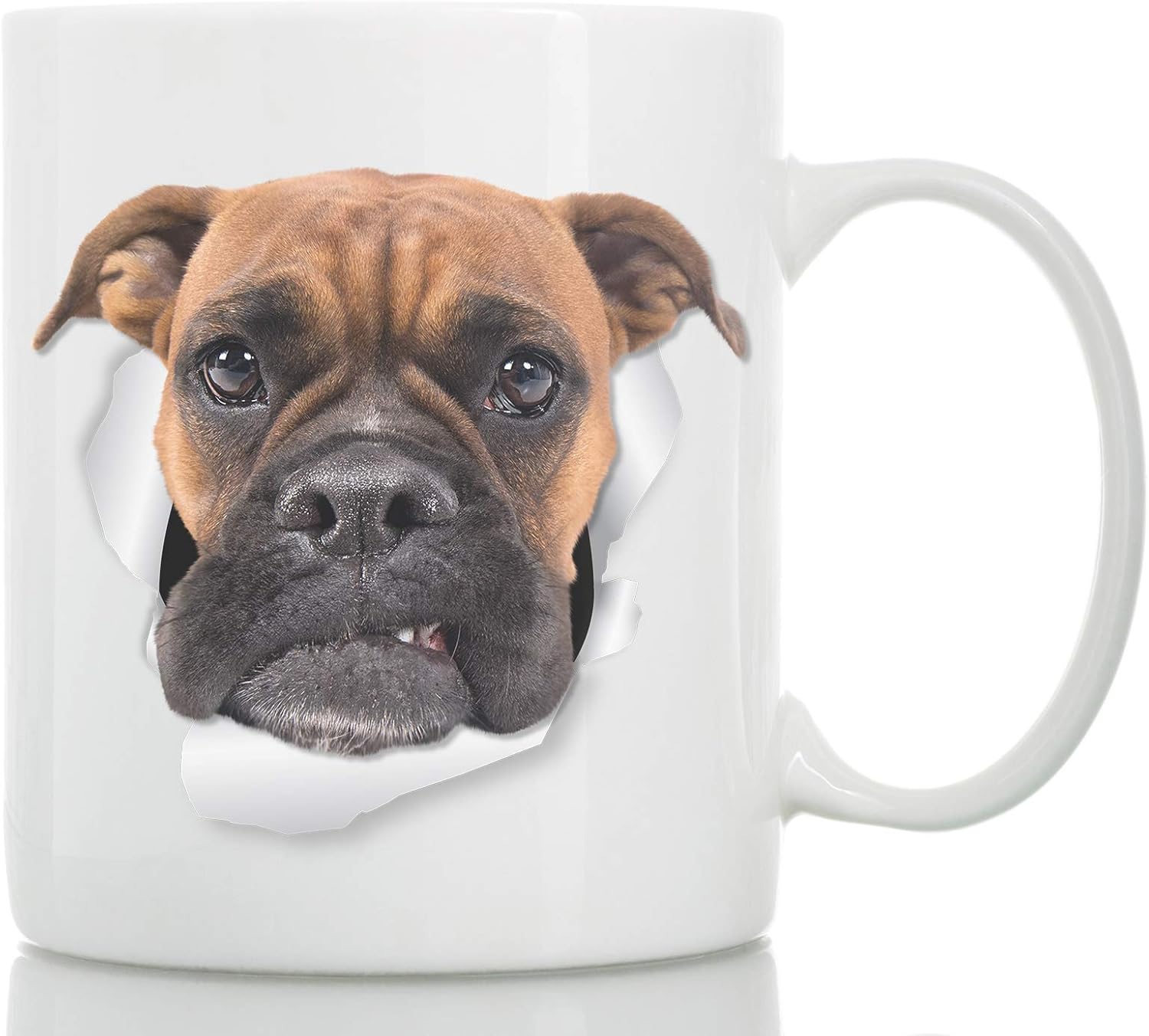 Grumpy Boxer Dog Mug - Boxer Dog Ceramic Coffee Mug - Perfect Boxer Dog ...