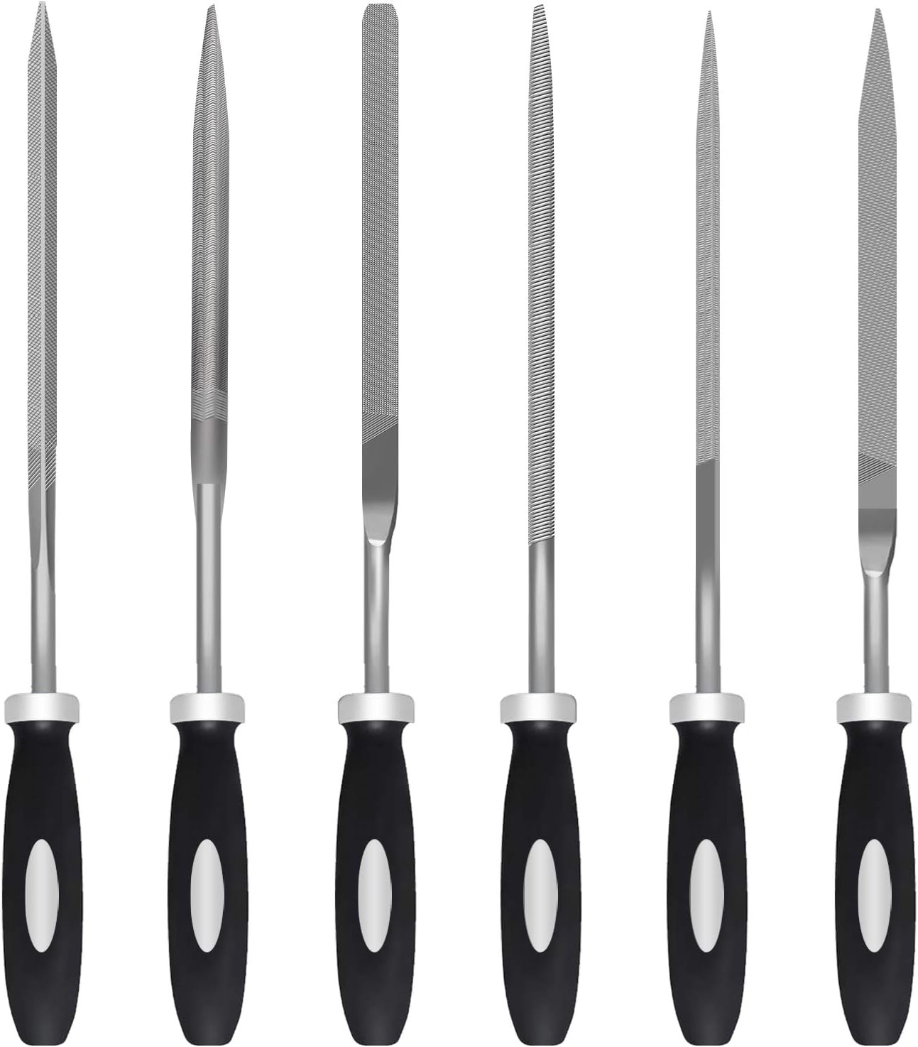 6-tlg Feilensatz, Haice Feilensatz Set 150mm, Flachfeile, Halbrundfeile ...