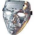 Amazon.com: MSUIINT Sparkly Adult Disco Sphere Mask Halloween ...