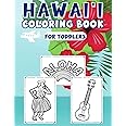 Hawaii Coloring Book for Toddlers: 65 Simple & Large Hawaiian and ...