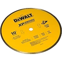 DEWALT Diamond Blade for Tile, Wet Cutting, 10-Inch x .060-Inch (DW4764 ...
