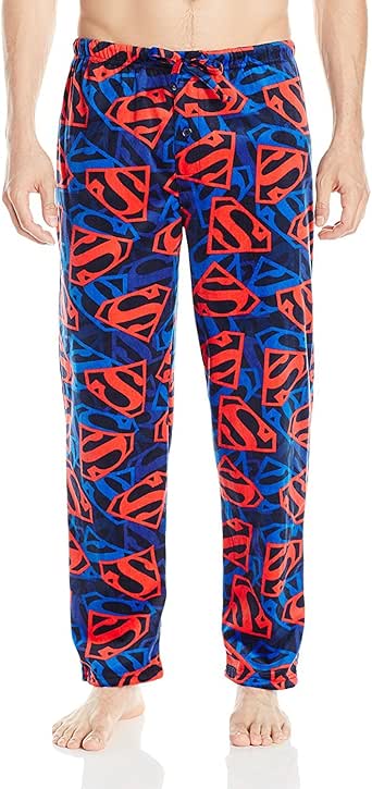 Amazon.com: DC Comics Men's Superman Fleece Pants, Blue, XL: Clothing