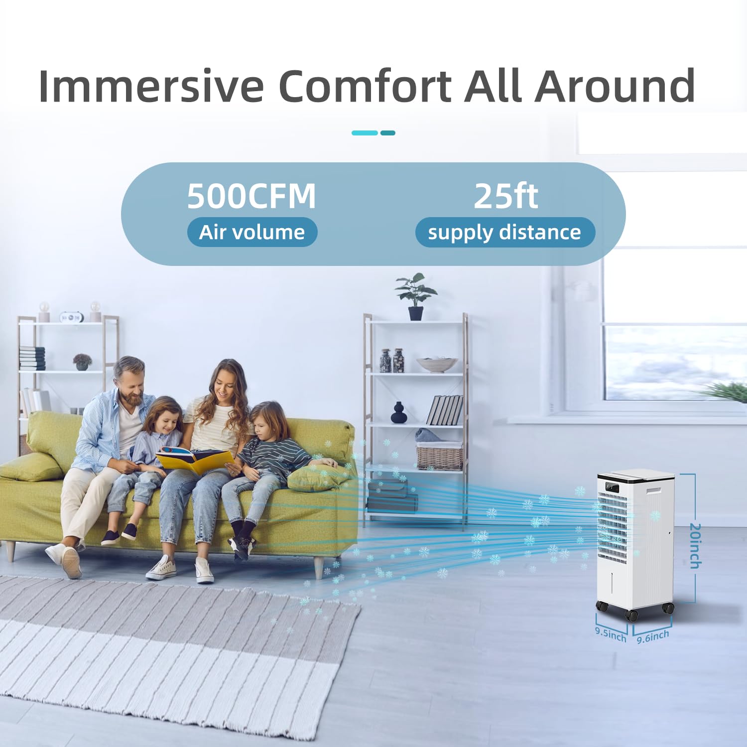Mua Portable Air Conditioners, 3-IN-1 Evaporative Swamp Cooler Air ...