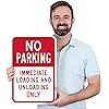 SmartSign "No Parking - Immediate Loading and Unloading Only" Sign | 12 ...