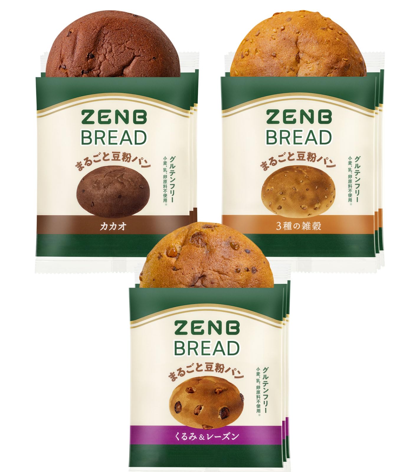 Mua ZENB ZENB Bread Bread 3 Types of 9 Pieces (Walnuts, Raisins, Cacao, 3 Types of Millet, 3 ...