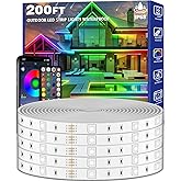 Amazon.com: LETIANPAI 200ft Outdoor LED Strip Lights Waterproof 1 Roll,IP68 Outside Led Light ...