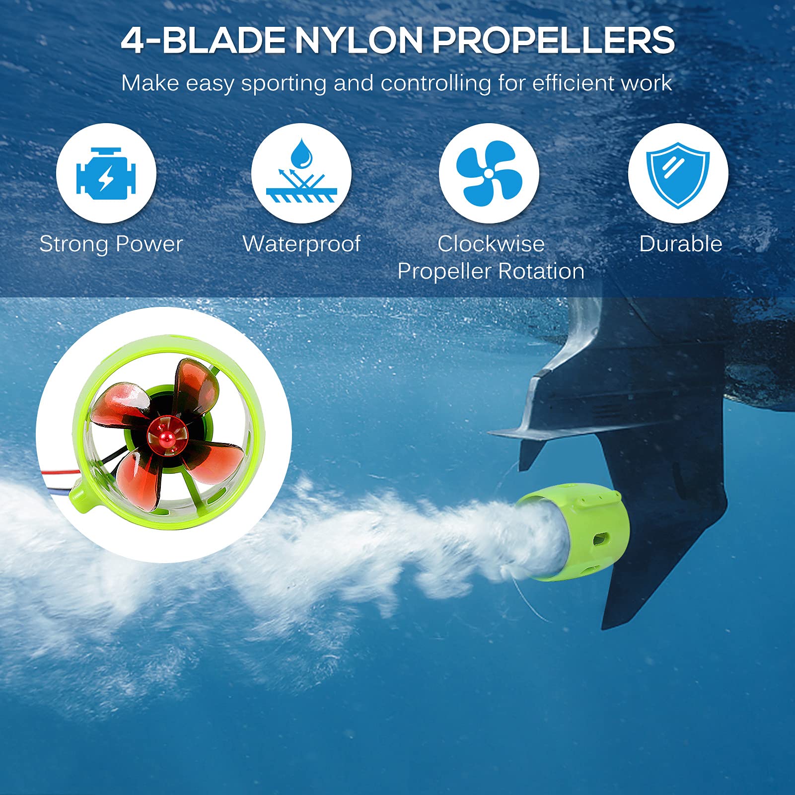 Mua HUIOP Boat Underwater Motor, 1000KV Underwater Brushless Motor ...