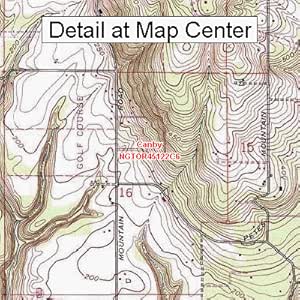 Amazon.com : USGS Topographic Quadrangle Map - Canby, Oregon (Folded ...
