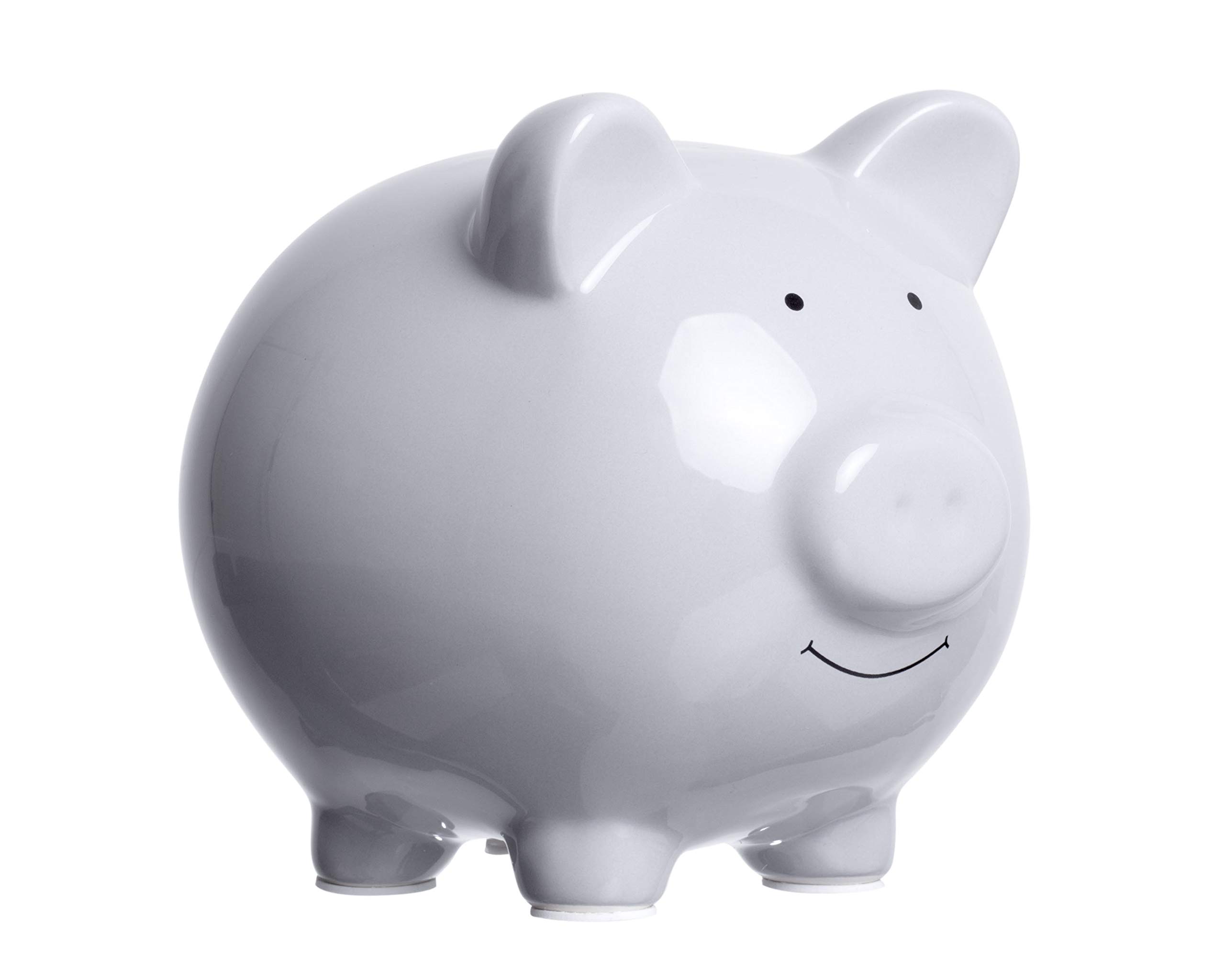 Pearhead Large Ceramic Piggy Bank, Ideal for Boys and Girls, Kids Money ...