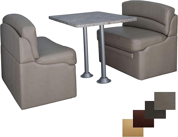 Amazon.com: RecPro 40" RV Dinette Booth Set with Table and 2 Surface ...