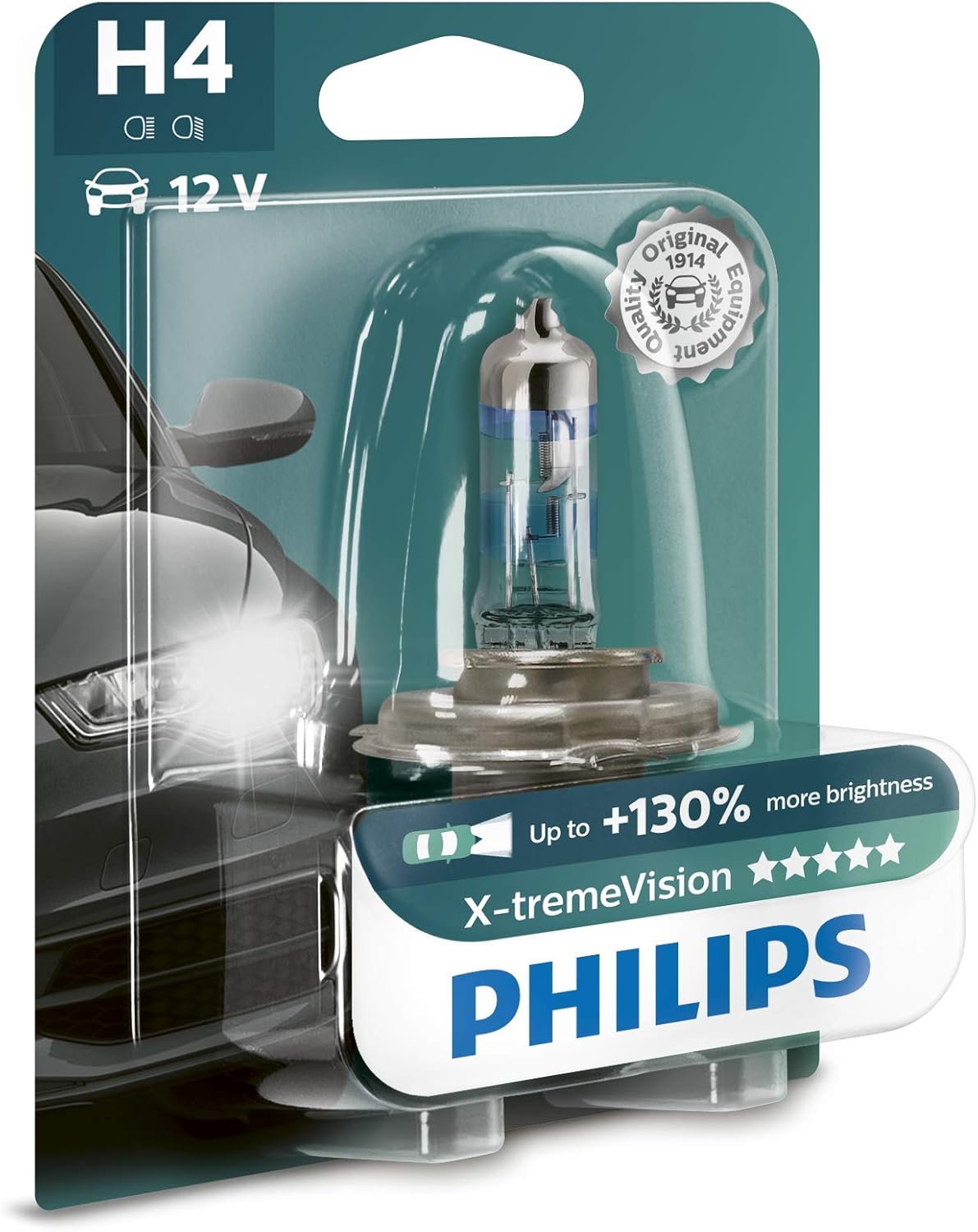 Philips 12342XV+B1 Philips X-tremeVision halogen headlamp H4 12342 XV+ ...