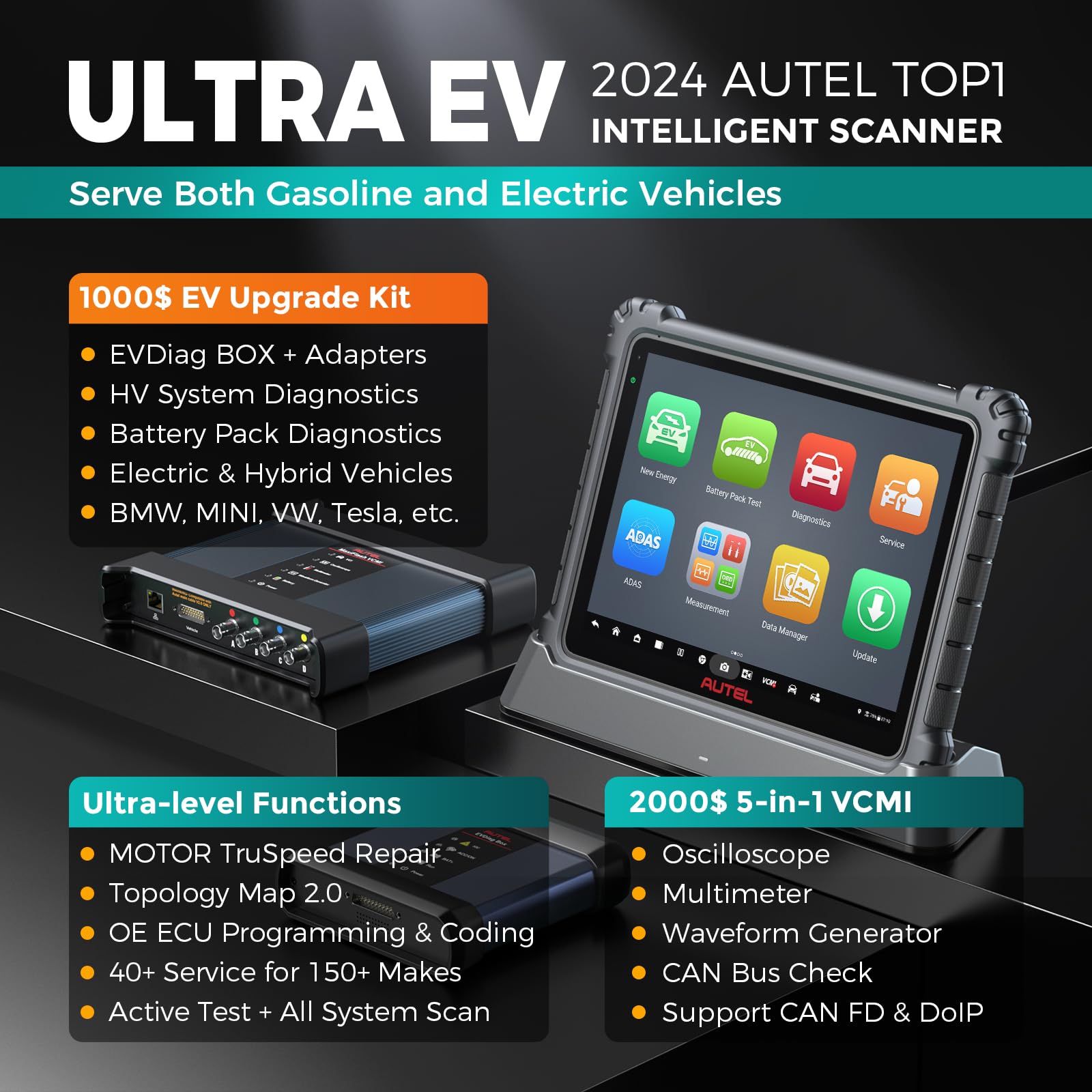 Autel MaxiSys Ultra EV 2025 UltraEV: Updated Of MS Ultra Elite II Pro W ...