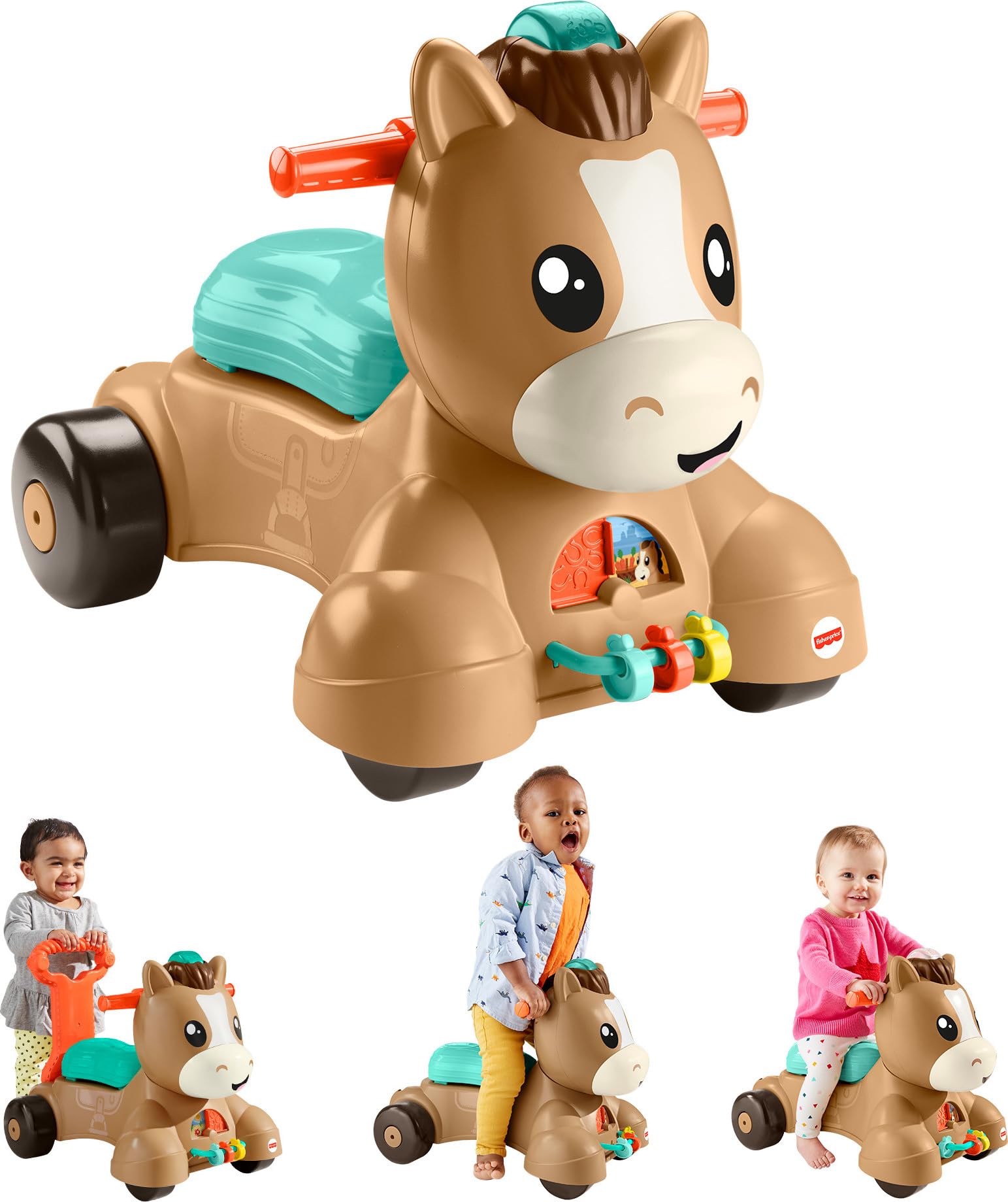 Mua Fisher-Price Baby Learning Toy, Walk Bounce & Ride Pony Musical ...