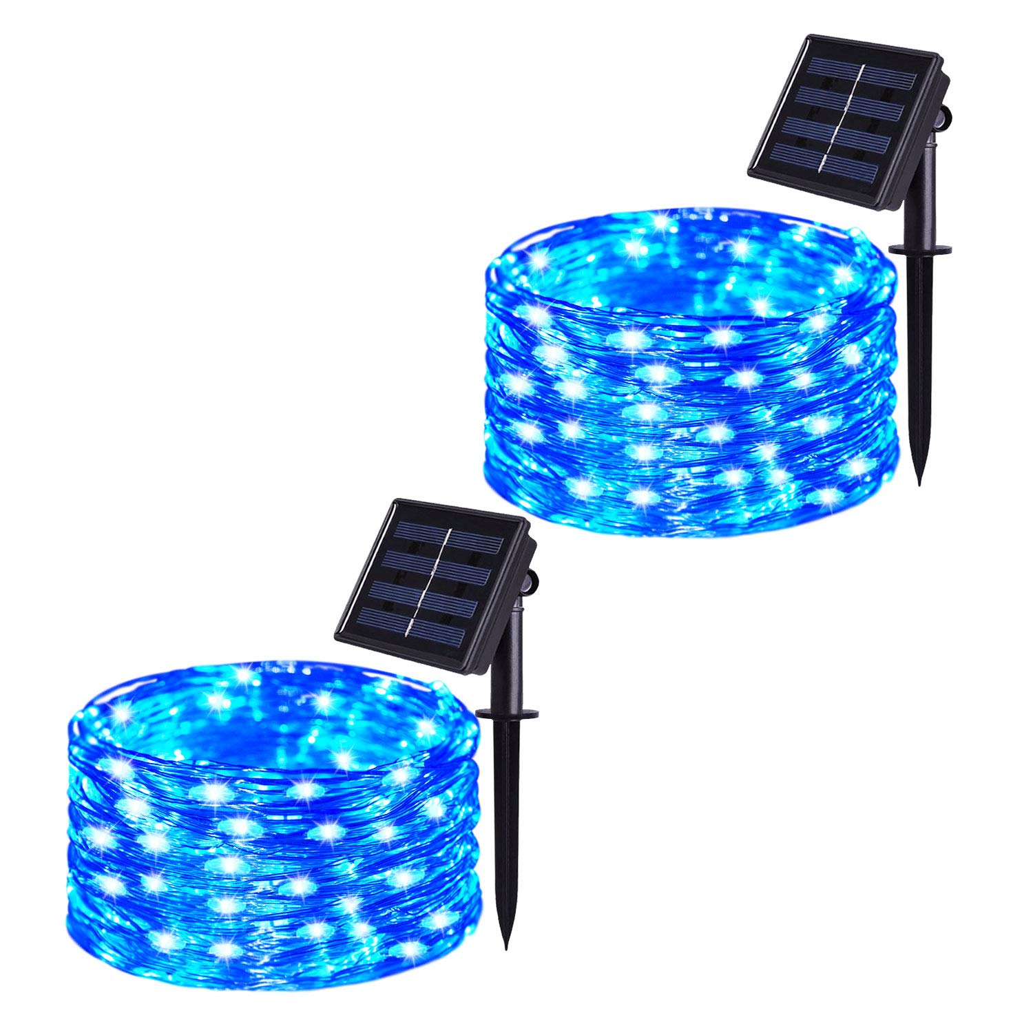 Mua JMEXSUSS Solar String Lights Outdoor Waterproof, 2 Pack 100 LED 32 ...