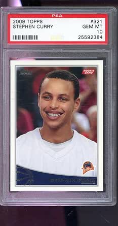 Amazon.com: 2009-10 Topps #321 Stephen Curry Steph Stef ROOKIE PSA 10 ...