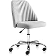 Amazon.com: Sweetcrispy Armless Office Chair Cute Desk Chair, Modern ...