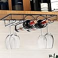 Amazon.com: Pumtus Wine Rack Glass Holder, Under Cabinet Wine Bottle ...