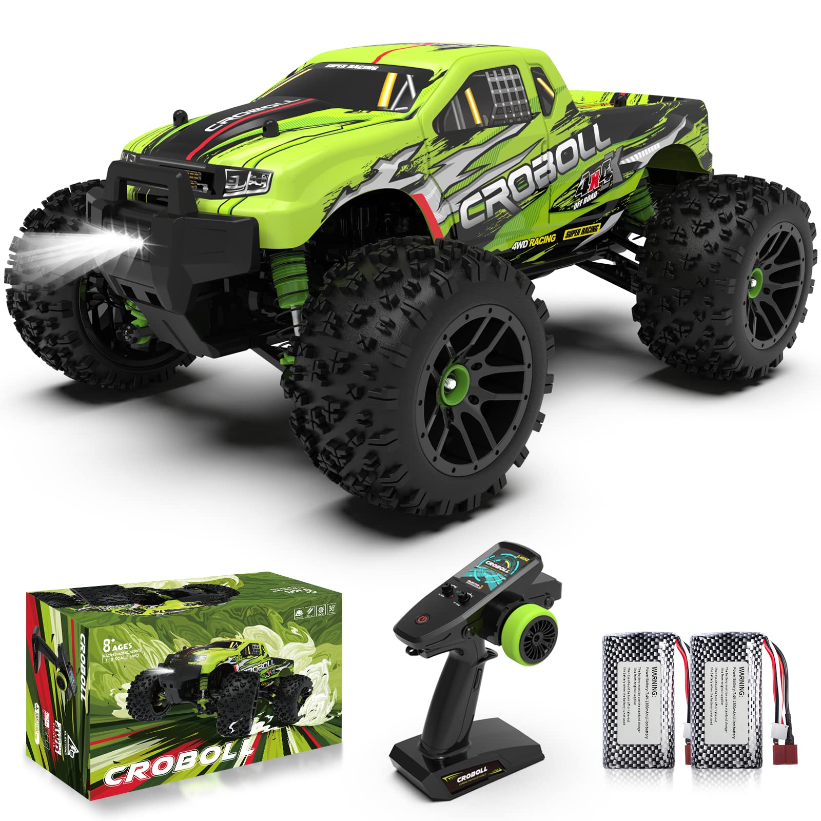 CROBOLL 1:18 Remote Control car for Kids Adults,36 KPH High Speed ...
