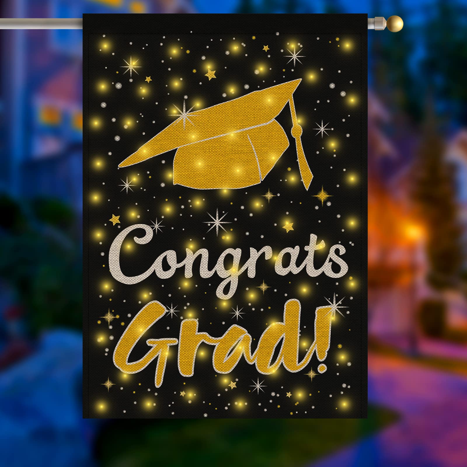 TUPARKA Large Graduation Garden Flag 2025 LED Lighted Congrats Grad ...