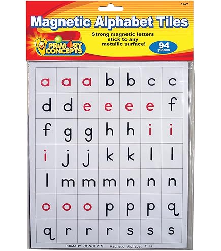 52 Letter Tiles For Phonics EZread Magnetic Foam Lowercase Letter Tiles ...