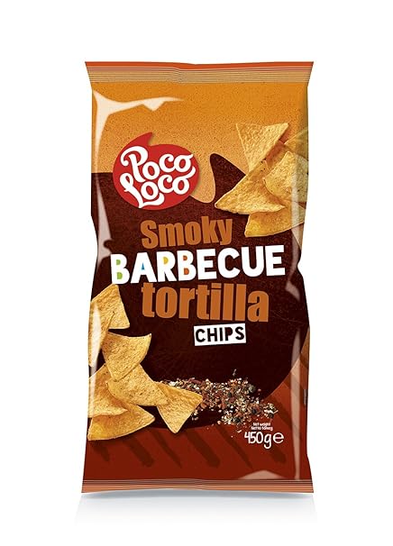 Poco Loco Barbecue Tortilla Chips 450 g (Pack of 12): Amazon.co.uk: Grocery