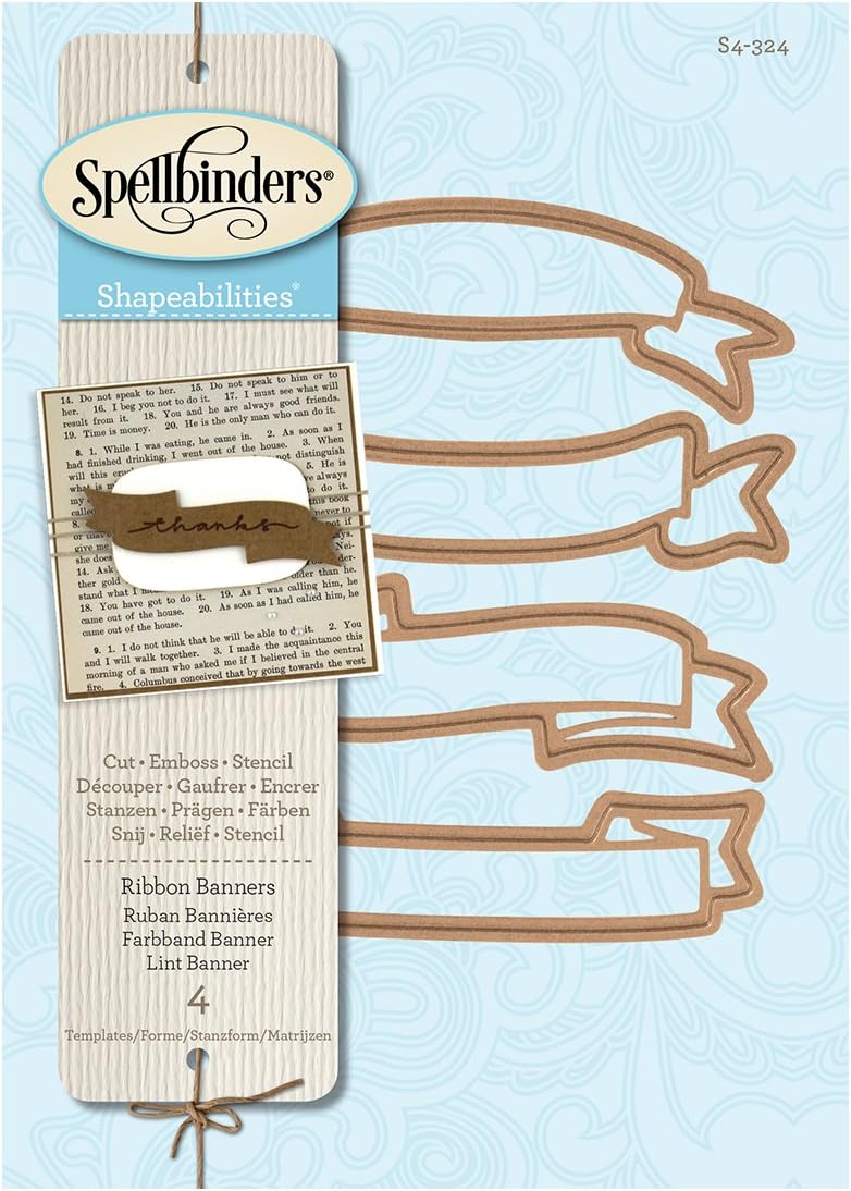 Spellbinders Shapeabilities Dies-Ribbon Banners – BigaMart