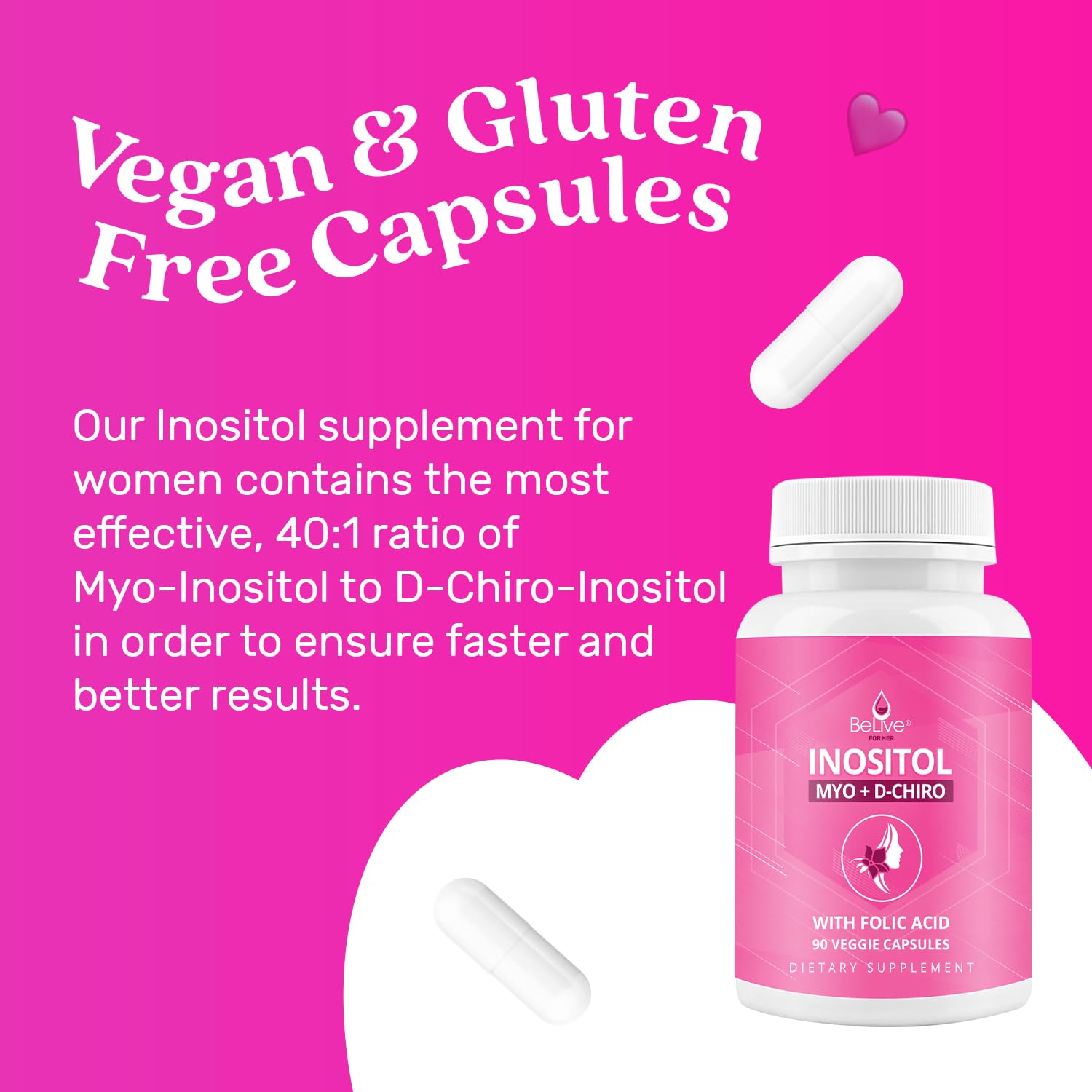 Mua BeLive Myo-Inositol & D-Chiro Inositol Capsules - 90Ct I Inositol ...