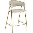Amazon.com: Tov Furniture Lara Cream Counter Stool - Set of 2 : Home ...