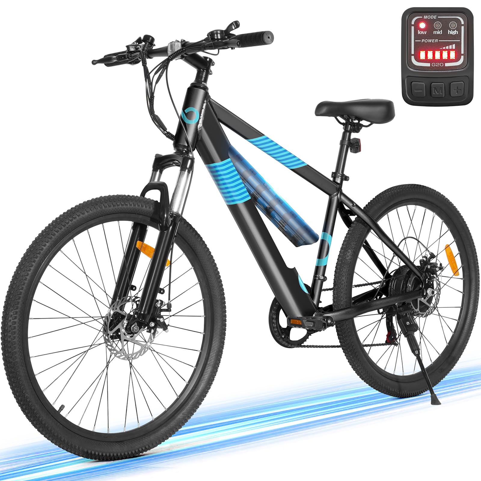 MULTIJOY EB262 Electric Bike for Adults,High-Power 350W (Peak 450W) Motor, 36V Built-in ...
