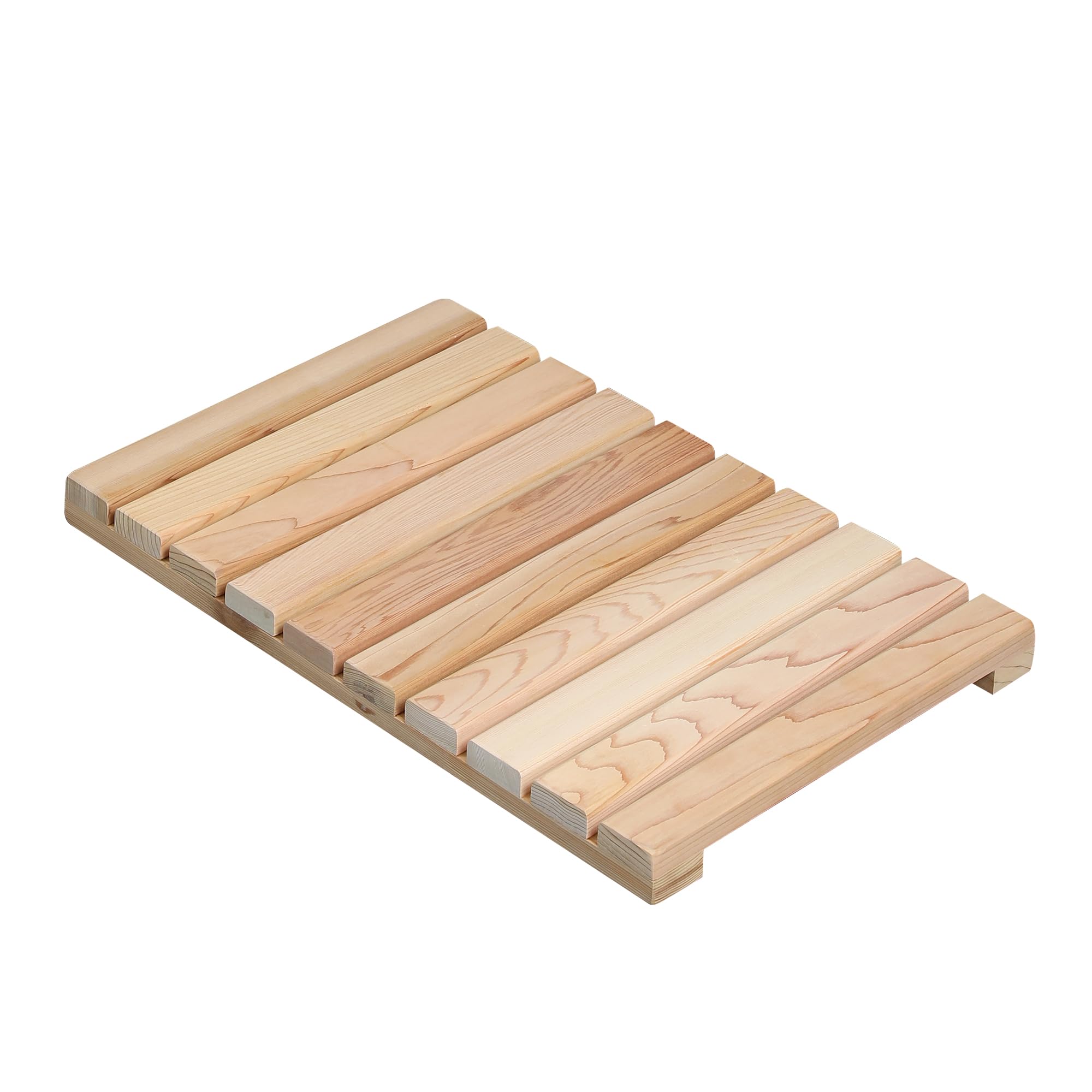 bingaai Cedar Wood Shower Mat, Cedar Wooden Bath Mats, Small Wood Bath ...