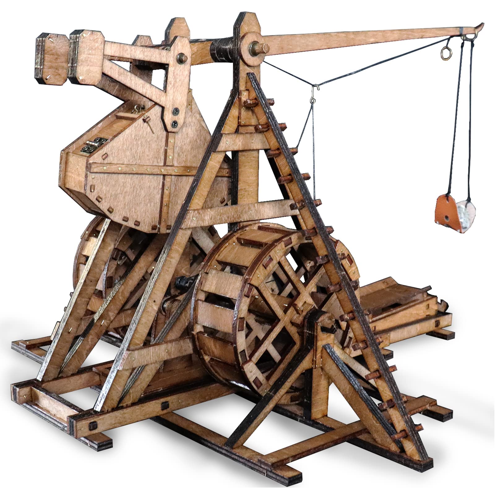 Mua YAQUMW The Mini Counterweight Trebuchet with Wheels Europe Medieval ...