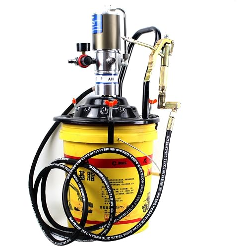 Air-Operated Grease Pump With Grease Gun And 12Ft Hose, 60:1 Portable ...