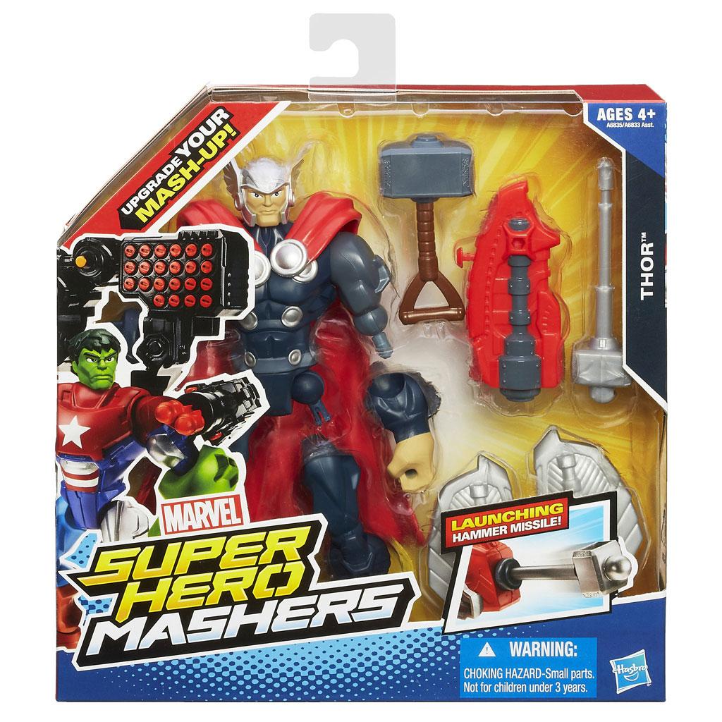 Marvel Super Hero Mashers Thor Figure 6 Inches : Amazon.co.uk: Toys & Games