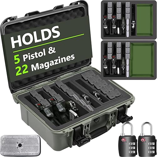 Pistol Gun Case for Multiple Handguns – TSA Approved Travel Pistol Case ...